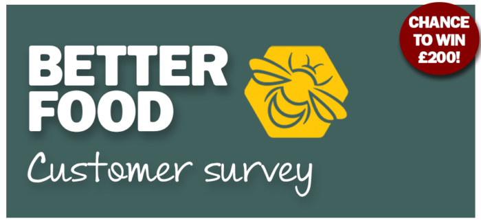 CUSTOMER SURVEY BANNER - Better Food